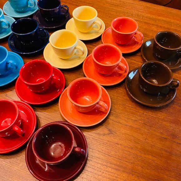 Fiestaware | Kitchen | Fiestaware Fiesta Coffee Tea Cup And Saucer ...